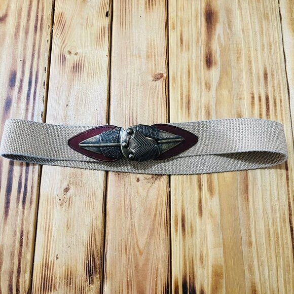 Omega | Accessories | Vintage Omega Arrow Head Stretchy Leather Pewter ...